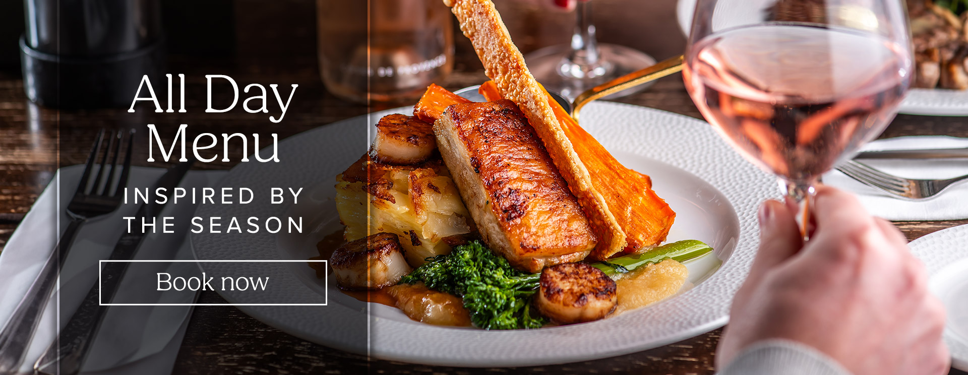 Dinner Menu & Prices | All Day Dining at The Dukes Head Crawley
